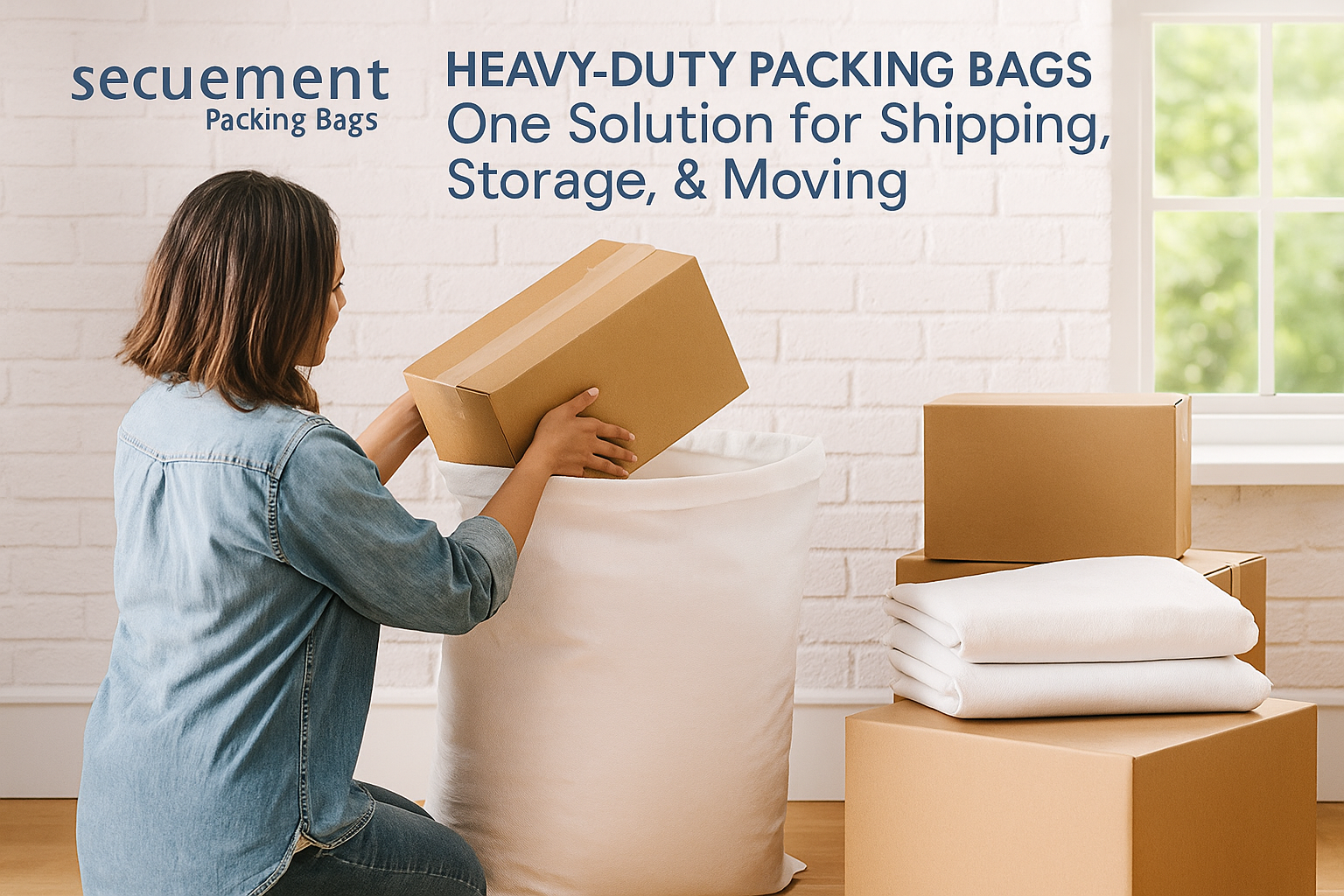HDPE White Gunny Bags/Bora Packing Bags for storage and shipping, 50 k ...