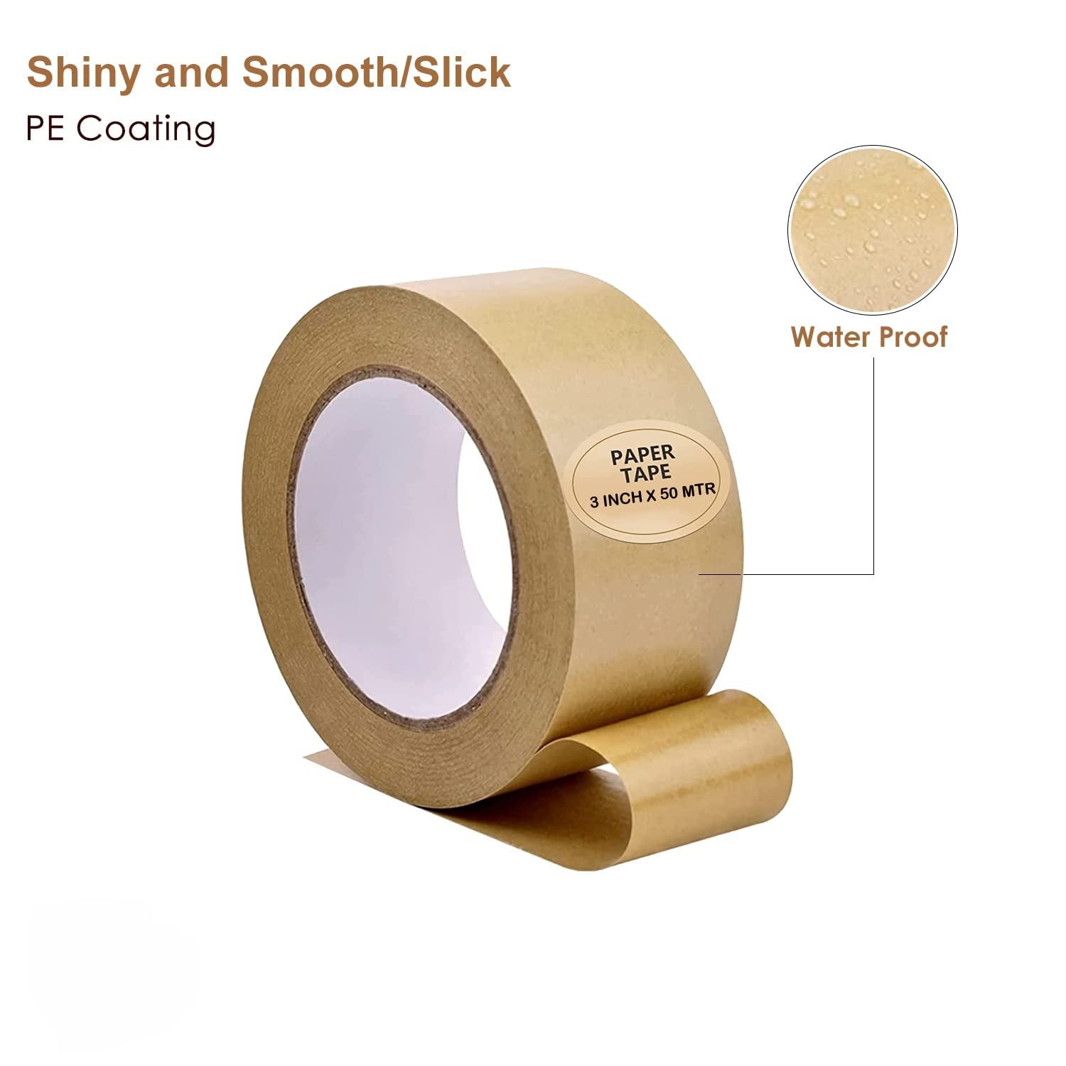 Kraft Paper Tape - Biodegradable Self-Adhesive (50m) – Securement ...