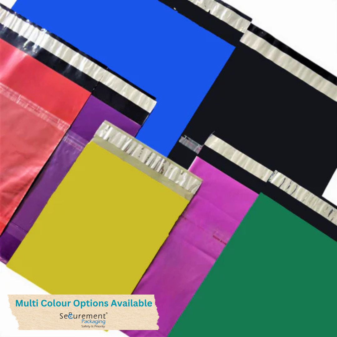 coloured courier bags: Red,Yellow - Buy Black Courier Bags – Securement ...
