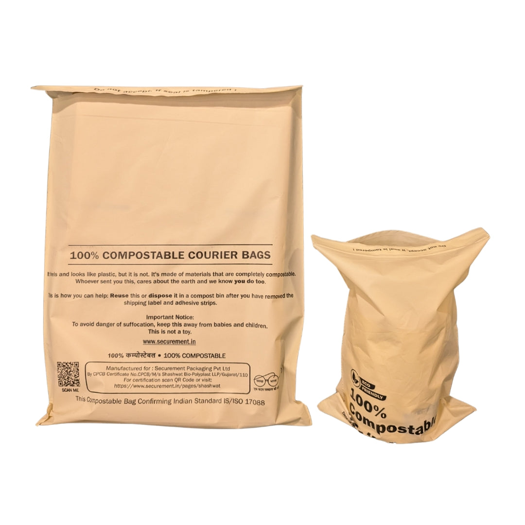 Compostable Courier Bags with Permanent Seal - Buy online – Securement ...