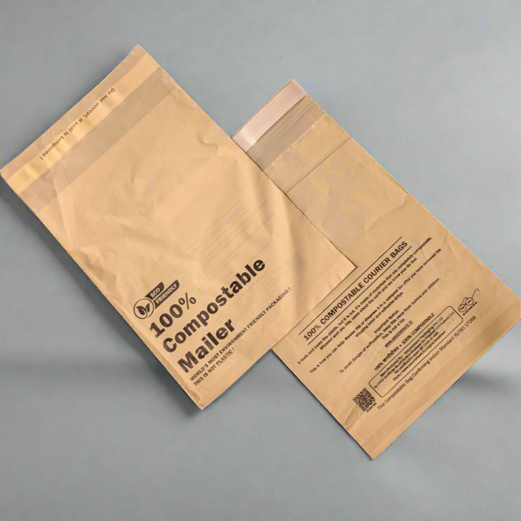 Compostable Courier Bags with Permanent Seal - Buy online – Securement ...