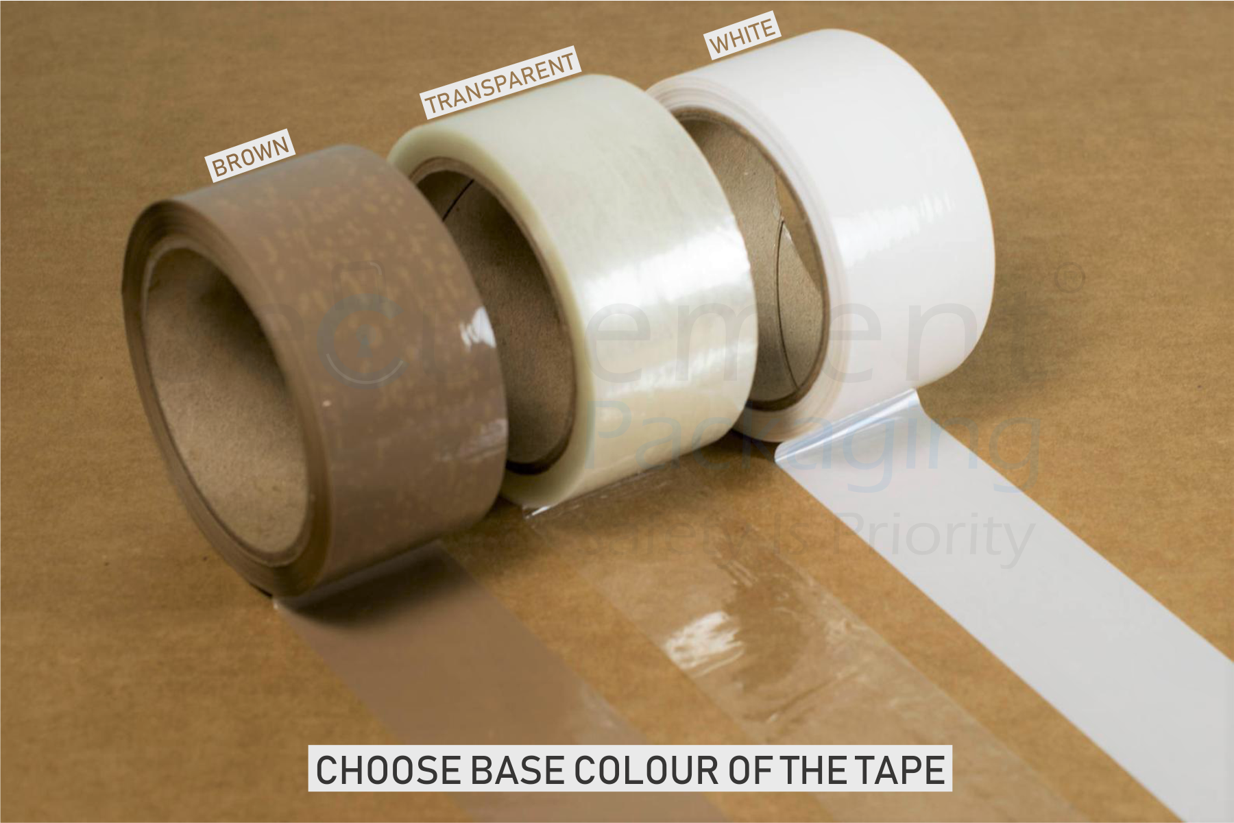 Custom Printed Tapes - Your Logo | 65 Mtr Length Roll – Securement ...